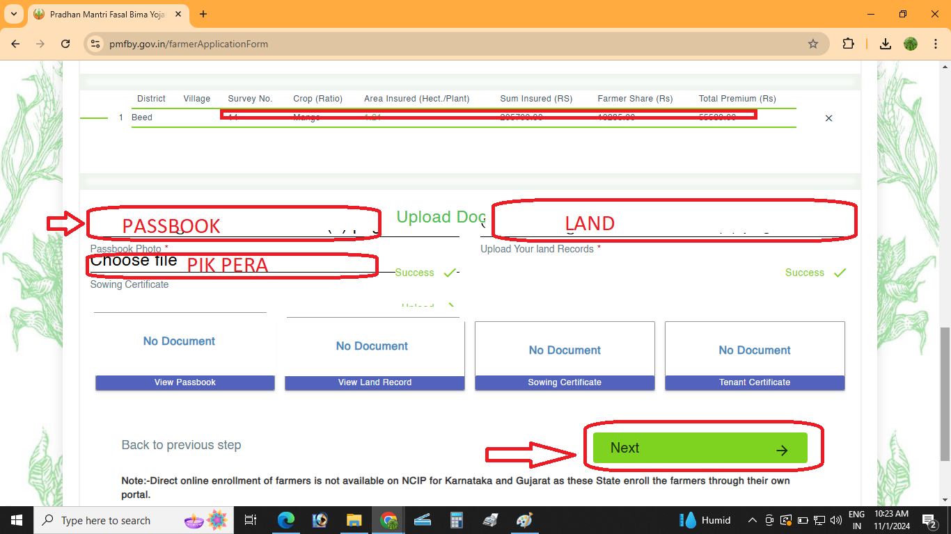 Rabbi Pik Vima Application Process 2024 रब्बी पिक विमा - mahayojana