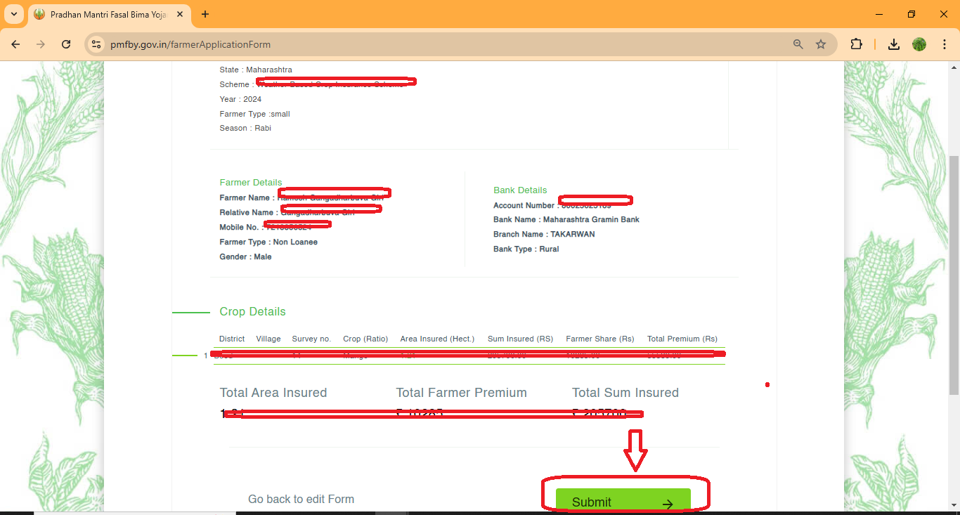 Rabbi Pik Vima Application Process 2024 रब्बी पिक विमा - mahayojana