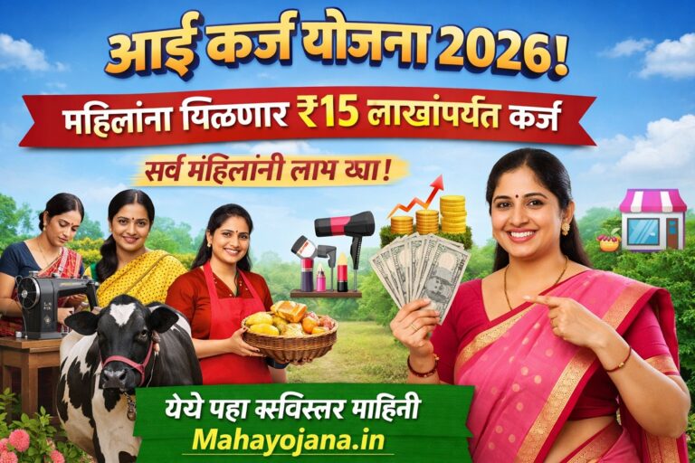 Aai Loan Scheme 2026 : आई कर्ज योजना महिलांना ₹15 लाखांपर्यंत कर्ज ...